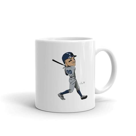 Aaron Judge Caricature Mug New York Mlbpa Licensed Breakingt