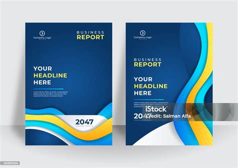 현대 파란색 노란색 커버 템플릿 배경 다채로운 소책자 브로셔 추상 표지 템플릿 브로셔 보고서 카탈로그 잡지 또는 소책자를 위한 비즈니스 커버 디자인 템플릿입니다 0명에 대한