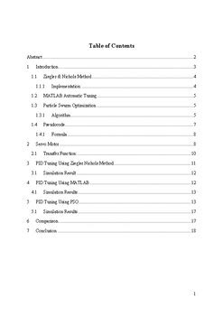 PID CONTROLLER OPTIMISATION A COMPARATIVE ANALYSIS MATLAB Code Included