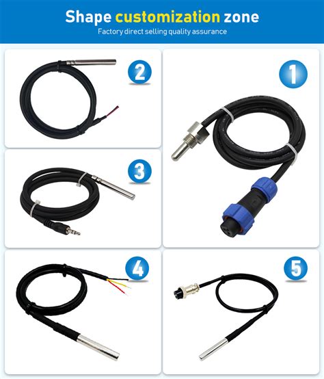 Waterproof Ds18b20 Temperature Sensor With Rj45 Plug High Quality Waterproof Ds18b20