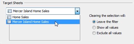 Filter Actions Tableau