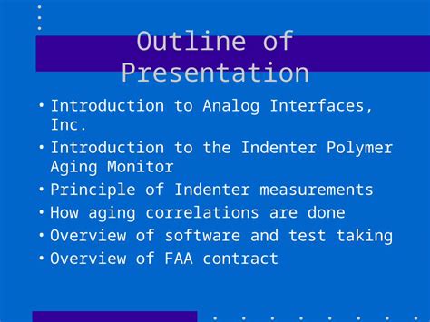 Ppt Outline Of Presentation Introduction To Analog Interfaces Inc