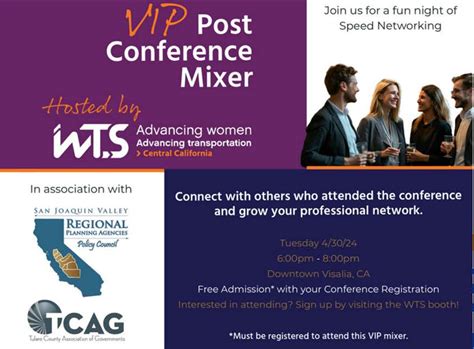 San Joaquin Spring Policy Vip Post Conference Mixer Wts