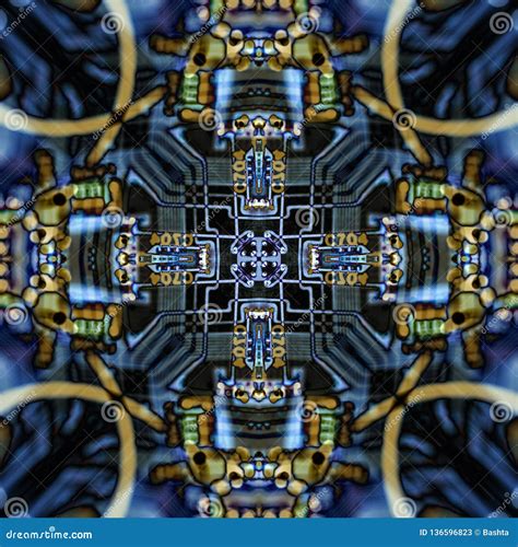 Abstract Pattern With Circuit Board Electronic Elements Stock Image Image Of Integrated