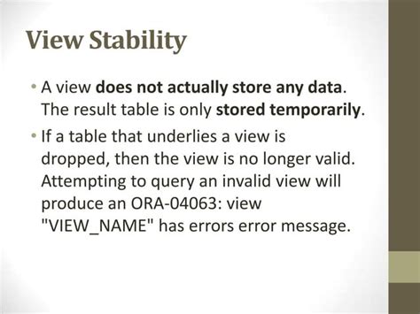oracle database view pptx databases computer software and