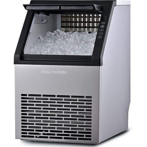 Polycool Commercial Ice Maker Machine Up To 45kg 24hr Timer And Self Cleaning Programs Big W