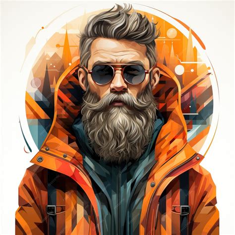 Premium Vector Geometric Vector Character Design On White Background S