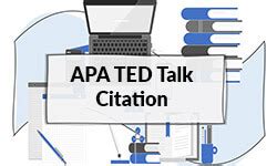 APA TED Talk Citation A Comprehensive Guide