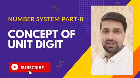 number system part 8 concept of unit digit youtube