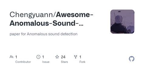 Github Chengyuann Awesome Anomalous Sound Detection Methods Paper For Anomalous Sound Detection