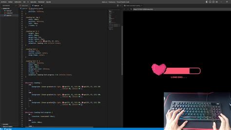 Asmr Programming Heart Loading Animation No Talking Youtube
