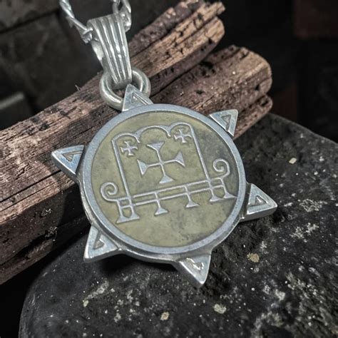 Duke Barbatos Pendant 72 Demons Ars Goetia 925 Silver Secret Seal Of