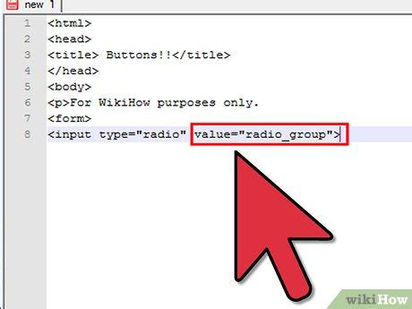 How To Create Radio Buttons In HTML Steps With Pictures