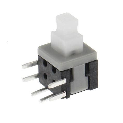6 Pin Right Angle Self Locking Push Button Switch 5 8 X 5 8mm Ifuture Technology