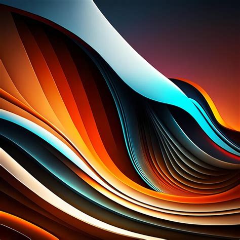 Premium Ai Image Abstract Colorful Curvy Lines Background