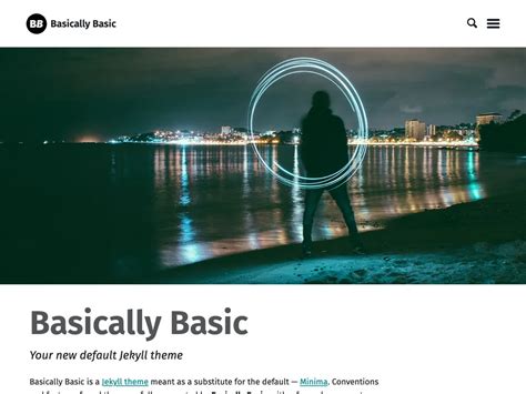 jekyll theme basically basic