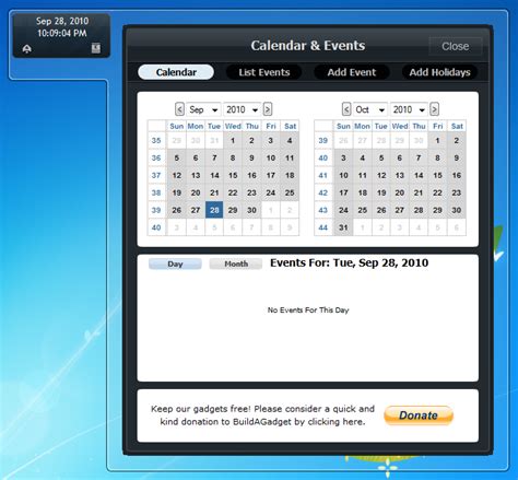 Date And Time Windows Sidebar Gadget WindowsObserver Com