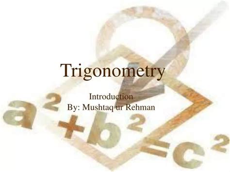 Ppt Trigonometry Powerpoint Presentation Free Download Id