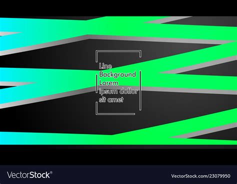 Abstract Wave Background With Green Gradient Vector Image