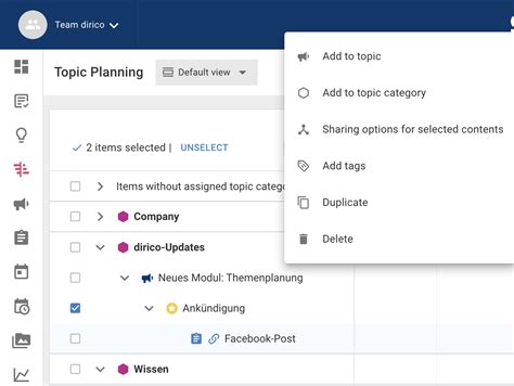 How To Work In The Topic Planning Of Communications Control Staffbase Support Portal