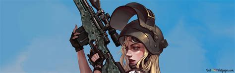 Playerunknowns Battlegrounds Pubg Mobile Anime Sniper Girl 4k