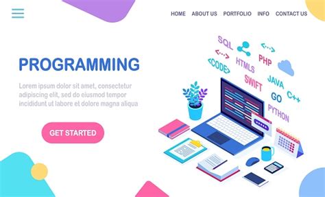 Software Development Programming Language Coding Digital Technology 3d