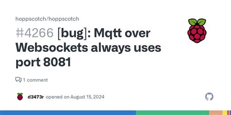 [bug] mqtt over websockets always uses port 8081 · issue 4266