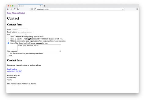 Tutorial Creating An Accessible Contact Form In Html Scale Your