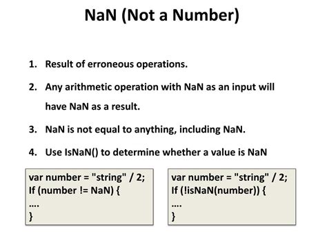 Ppt Nan Not A Number Powerpoint Presentation Free Download Id