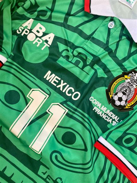Jersey Mexico 1998 Home Copa Mundial Portadas
