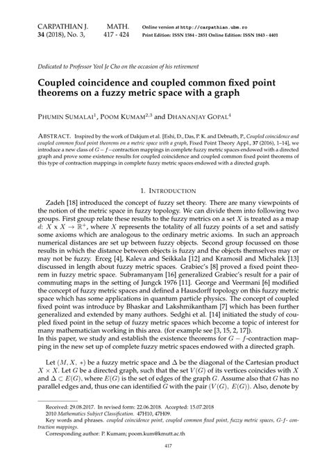 Pdf Coupled Coincidence And Coupled Common Fixed Point Theorems On A