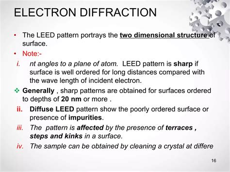 Electron Diffraction For M Sc Babe Complete Unit PPTX