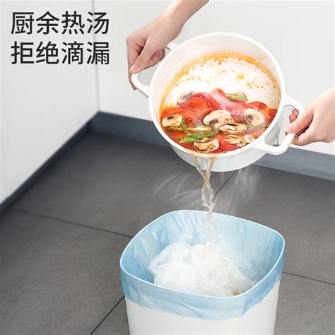 美丽雅加厚垃圾袋厕所厨房平口式加厚垃圾袋强韧 虎窝淘