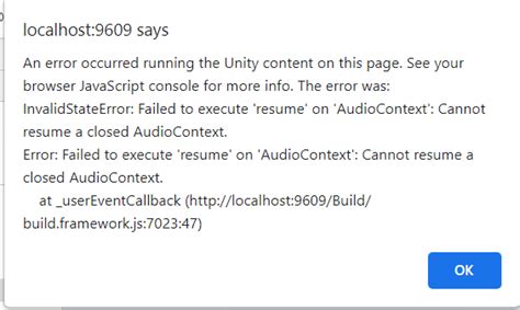 Invalidstateerror Failed To Execute Resume On Audiocontext Cannot