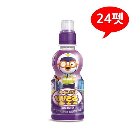 7102780 귀여운 내친구 뽀로로 블루베리 235mlx24펫 홈플러스 택배배송