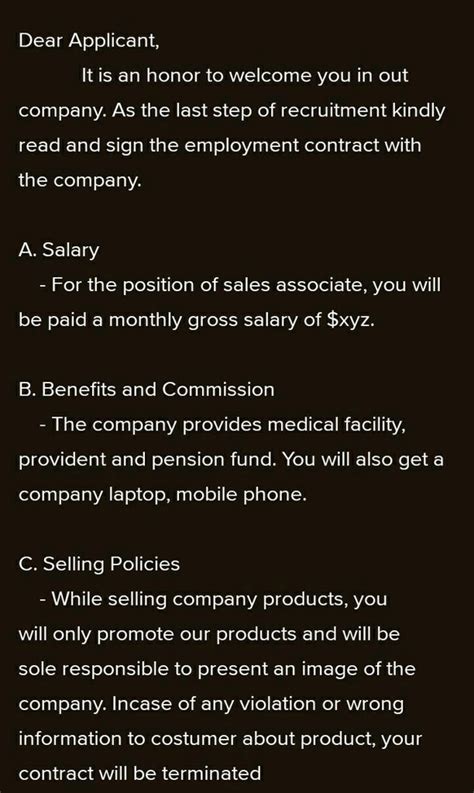 Solved Learning Task 10 Using The Contract That You Developed In