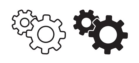 settings icon set 45997436 vector art at vecteezy