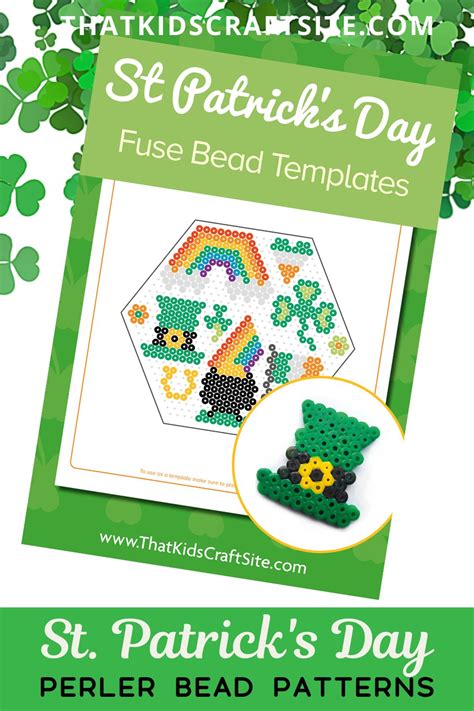 St Patricks Day Perler Bead Patterns Fuse Beads Fuse Bead Patterns Perler Bead Patterns