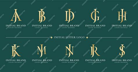 편지 J 모노그램 세리프 로고 디자인의 컬렉션 프리미엄 벡터