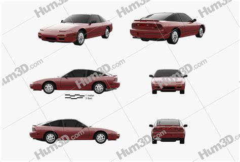 Nissan 240sx 1995 Blueprint Template