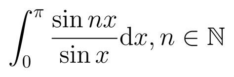 The Famous Sin Quotient Integral This Integral Is Extremely Famous And
