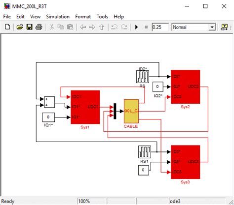Simulink Model Of The Mmc 200 Level Level Radial Three Terminal Grid Download High