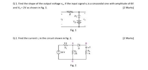 solved q1 find the shape of the output voltage v0 if the