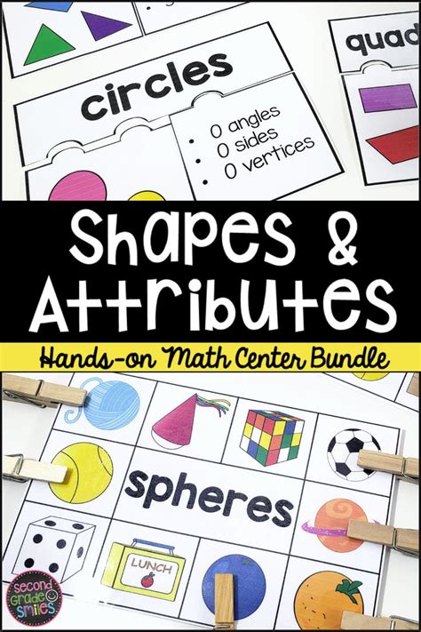 Shapes And Attributes 2d Shapes And 3d Shapes Math Centers Shapes
