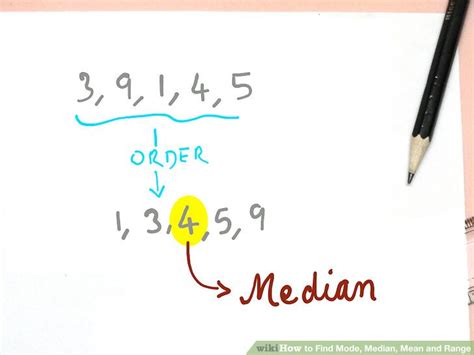 How To Find Mode Median Mean And Range Steps With Pictures