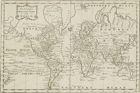 A New And Complete Mercator Chart Of The World