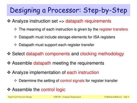 PPT Single Cycle Processor Design PowerPoint Presentation Free Download ID