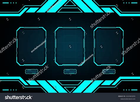 Game Ui Interface Hud Abstract Technology Stock Vector Royalty Free 2121923255 Shutterstock