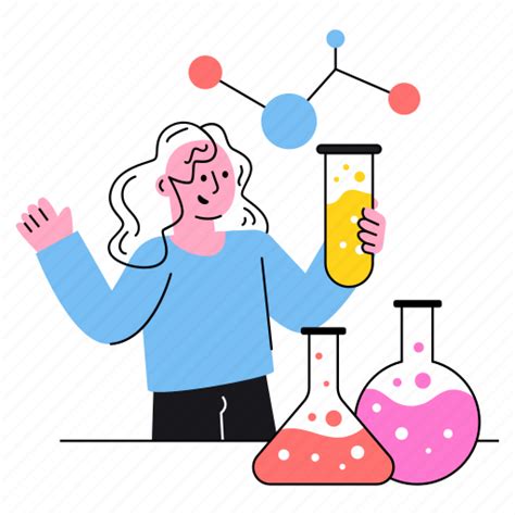 Lab Babe Experiment Test Illustration Download On Iconfinder