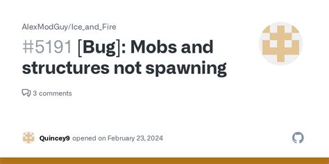 Bug Mobs And Structures Not Spawning · Issue 5191 · Alexmodguyice